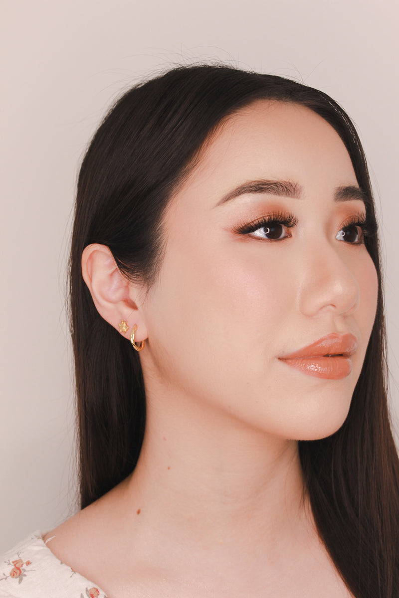 Classic Crochet Hoops 18K Gold – Zora Designs